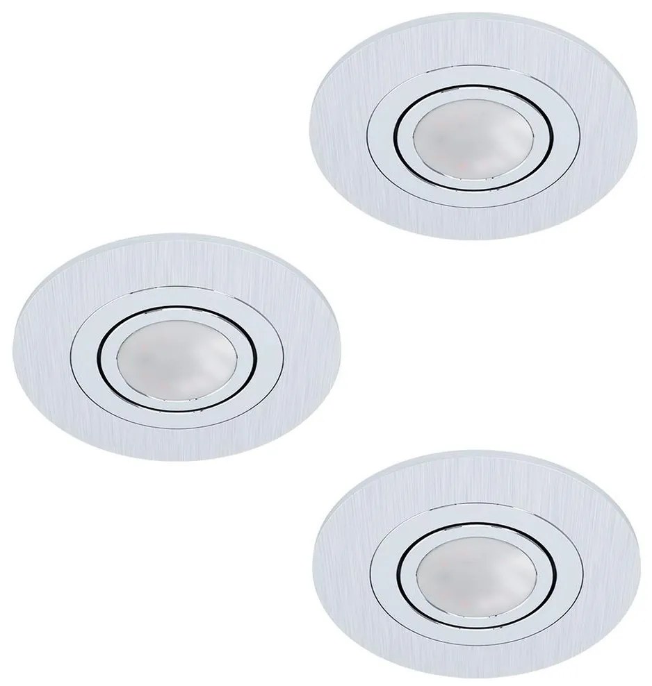 Eglo | Eglo 98639 - SADA 3xLED Podhledové svítidlo AREITIO 3xGU10/5W/230V | EG98639