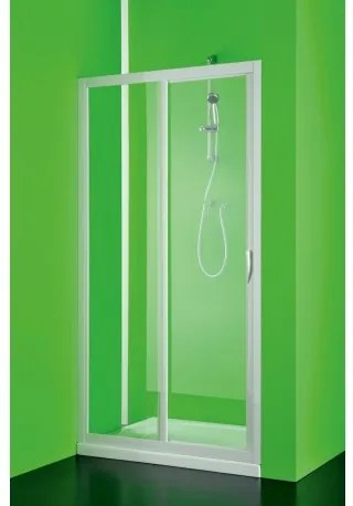 HOPA - Sprchové dveře Maestro due - 130 - 140 cm, 185 cm, Univerzální, Plast bílý, Čiré bezpečnostní sklo - 3 mm BSMAD14S