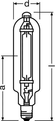 Výbojka OSRAM HQI-T 2000W/D/I E40 studená bílá 7450K