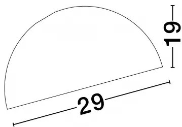 LED bílé moderní stropní svítidlo Gea 29
