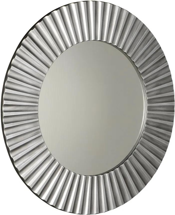 SAPHO - PRIDE kulaté zrcadlo v rámu, pr.90cm, stříbrná PD902