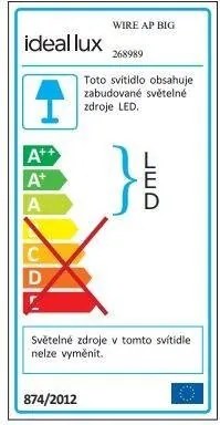 ILUX 268989 LED Venkovní zápustné svítidlo do zdi Ideal Lux WIRE AP BIG BIANCO 268989 4W 200lm 3000K IP65 14cm bílé - IDEALLUX