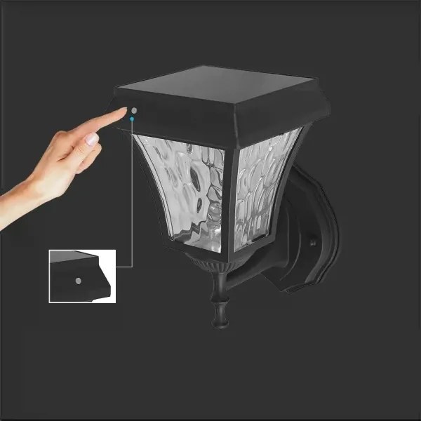 LED Solární nástěnná lampa 3v1 LED/2W/5,5V 3000K/6000K IP65 2200 mAh