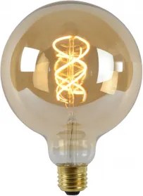 Lucide LED žárovka - okrasné vlákno - Ø 12,5 cm - stmívatelné - 1x5W 2200K - Jantarová 49033/05/62