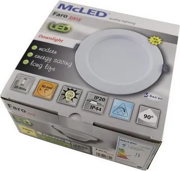 McLED Podhledové LED svítidlo Faro RN18 18W 4000K IP44 ML-412.134.32.0