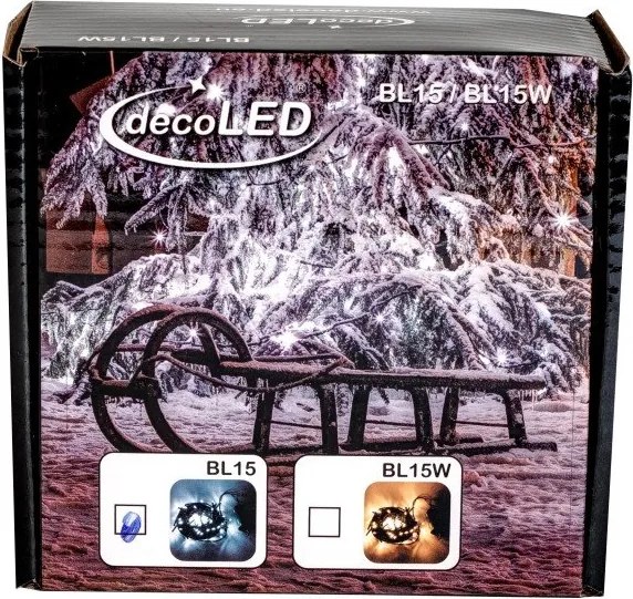 DLED BL15 DecoLED Venkovní  ledově bílá, 5,2m