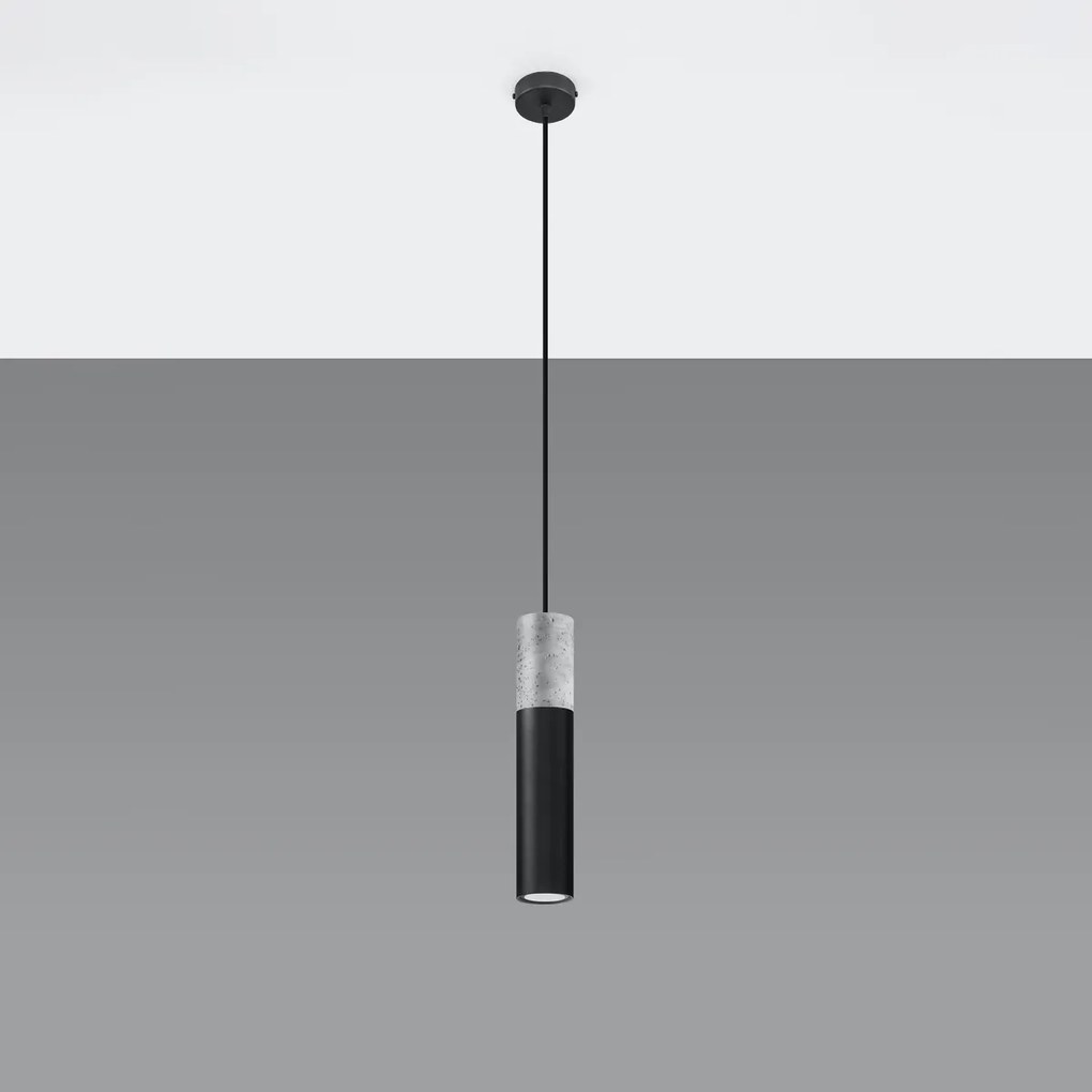 Sollux Lighting Závěsné svítidlo BORGIO 1 černé