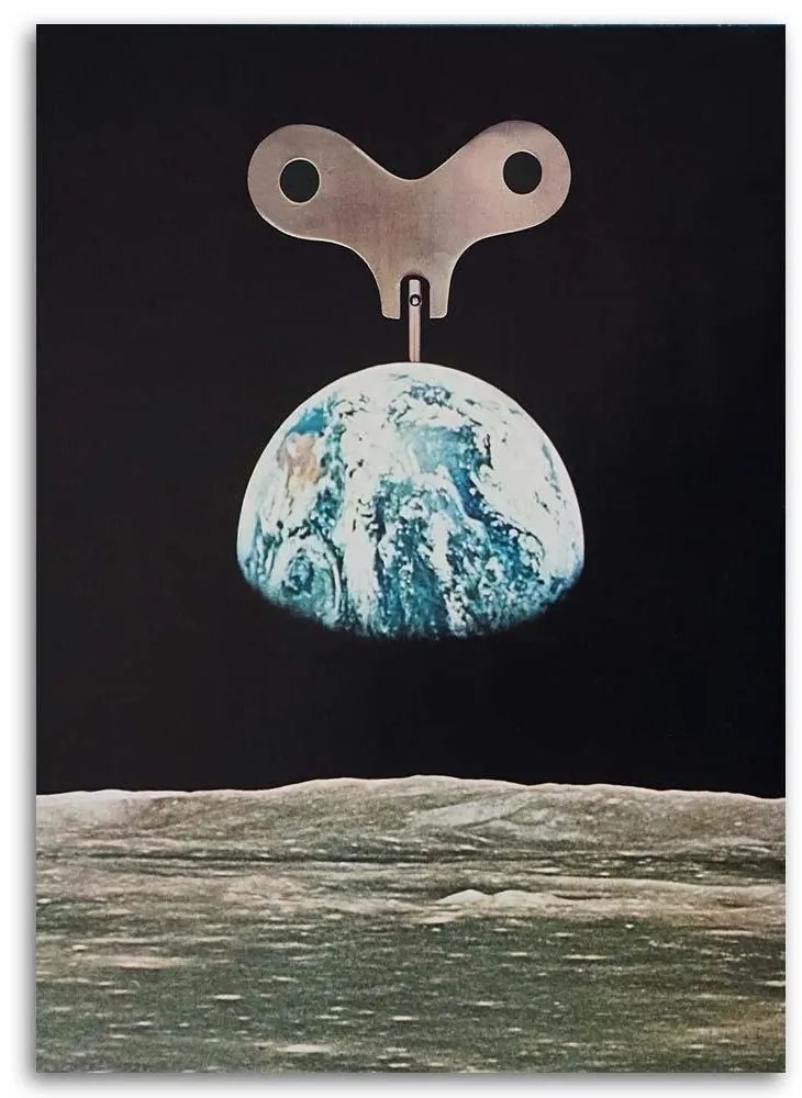 Gario Obraz na plátně Planeta Země jako hrací skříňka - Lili Chartrand Rozměry: 40 x 60 cm