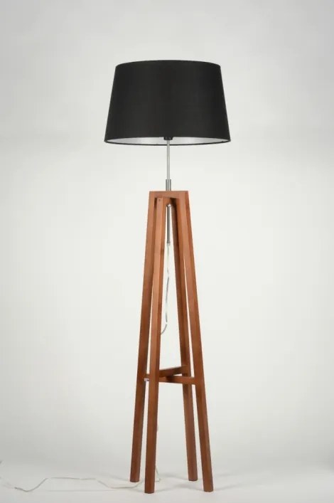 Stojací designová lampa Paola Nero and Brown