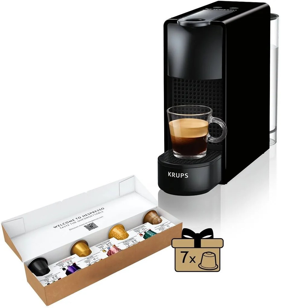 Kávovar na kapsle nespresso krups essenza mini piano black xn1108