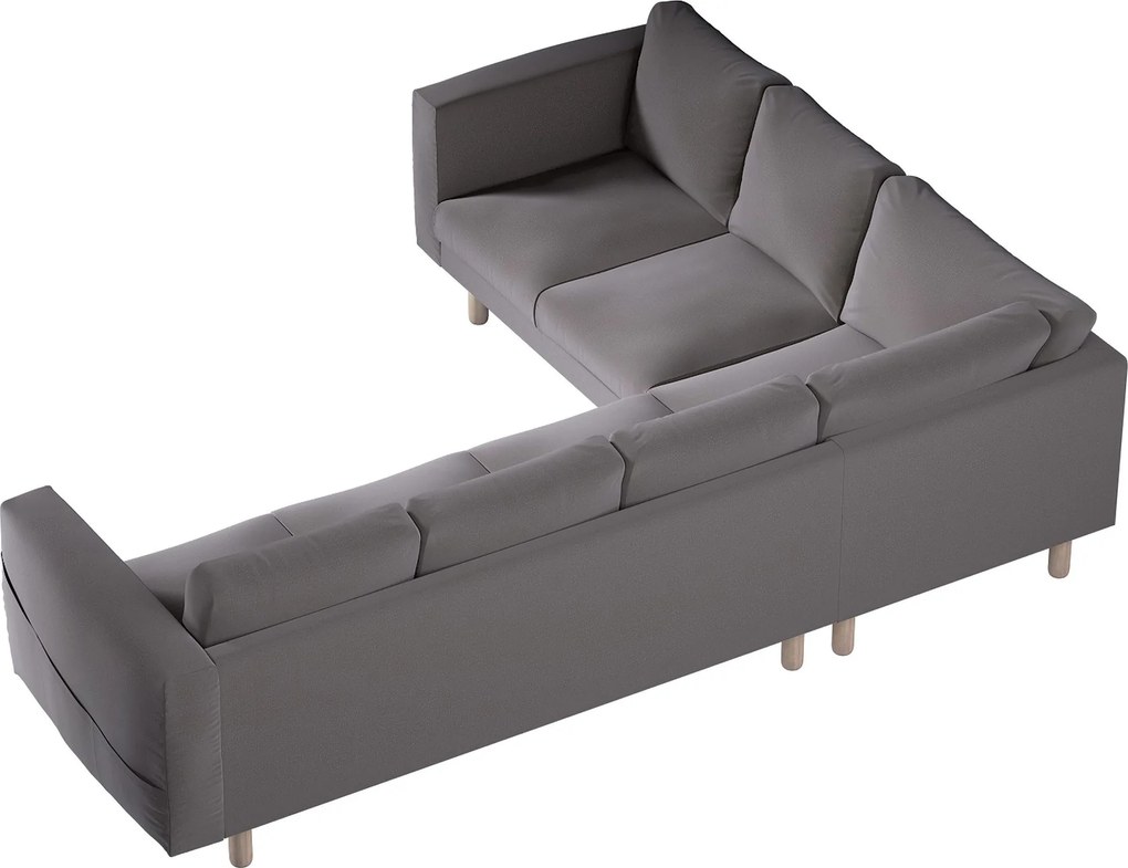 Potah na pohovku IKEA Norsborg rohová 5-místná barva hnědá látka sametová