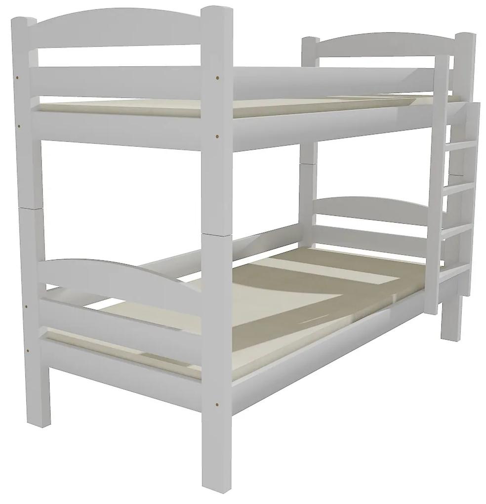 Dřevěná postel PP015 80x200cm - bílá