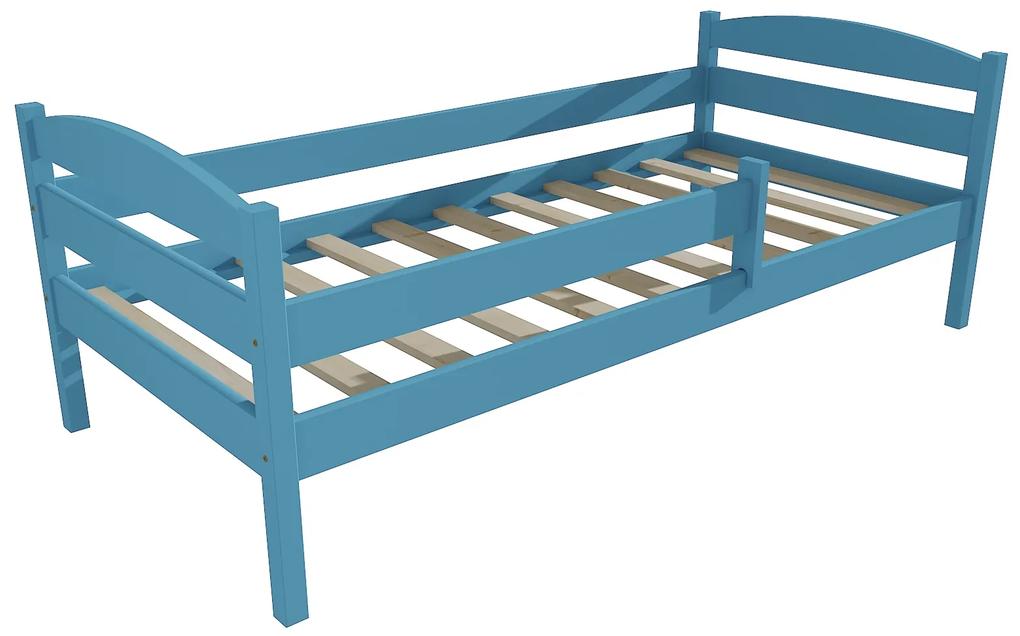 Vomaks Dětská postel DP 017 se zábranou Rozměr: 80 x 200 cm, Barva: moření olše