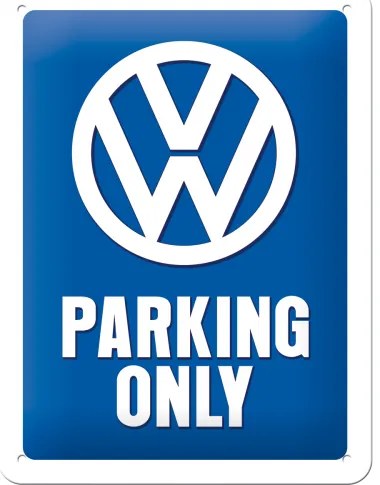 Postershop Plechová cedule: VW Parking Only - 20x15 cm