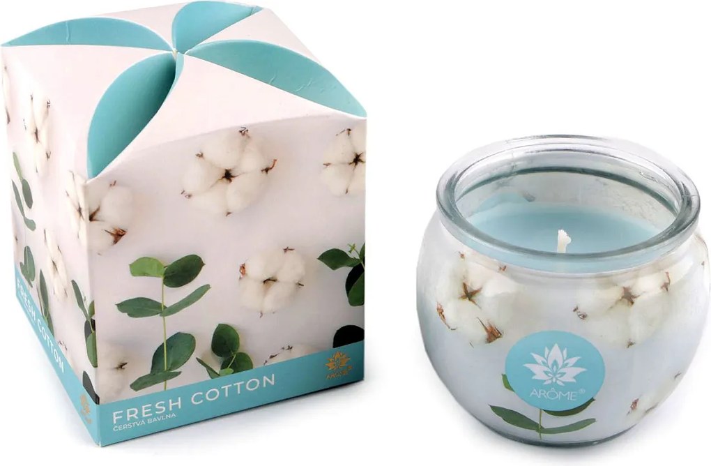 LADO Vonná svíčka ve skle 90 g Varianta: 27 (Christmas Scent) lososová světlá, Balení: 4 ks