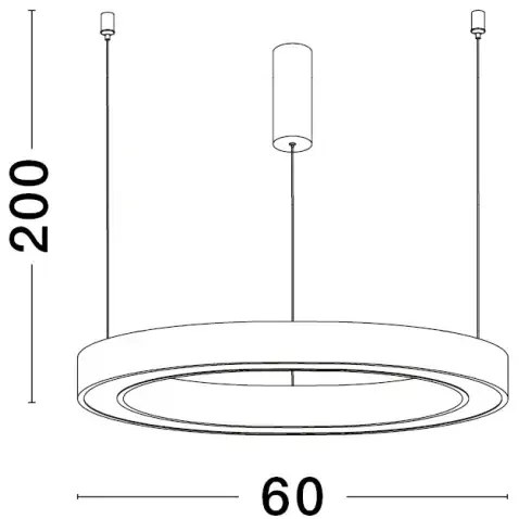 LED lustr Sting 60 zlatá