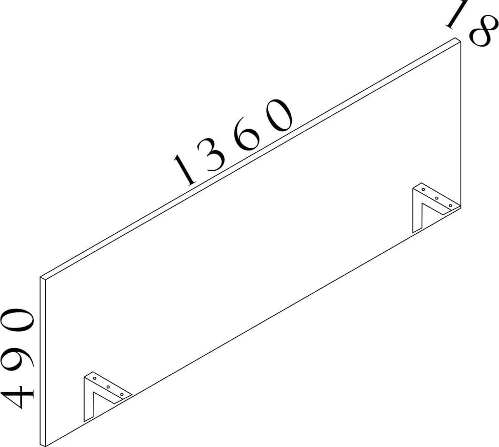 Paraván Visio LUX 136 cm, dub