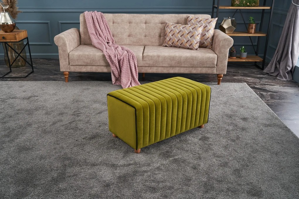 Atelier del Sofa Taburet Mabel Puf - Green, Zelená