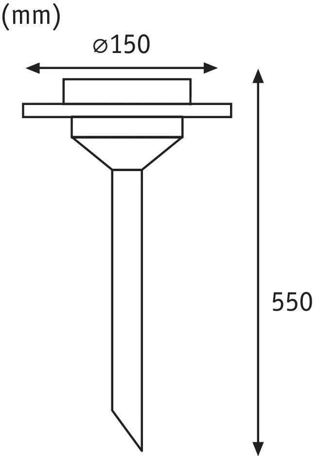 Paulmann 93764 Special Line Solar Ufo LED, solární svítidlo, 1x0,2W LED, výška 55cm, IP44