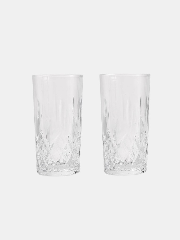 Sinsay - Sklenice s reliéfním vzorem 2 pack - clear