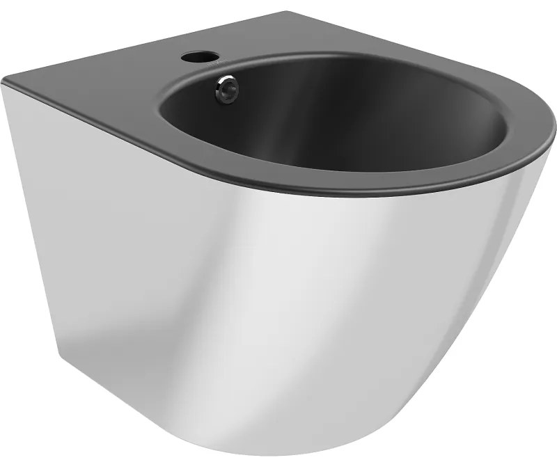 Mexen Lena závěsný bidet, Matná černá/Stříbrná - 35224874