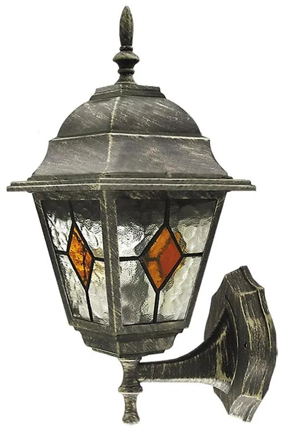Rabalux Venkovní nástěnná lampa Monaco max. 60W | E27 |  IP43 - antická zlatá, 8182