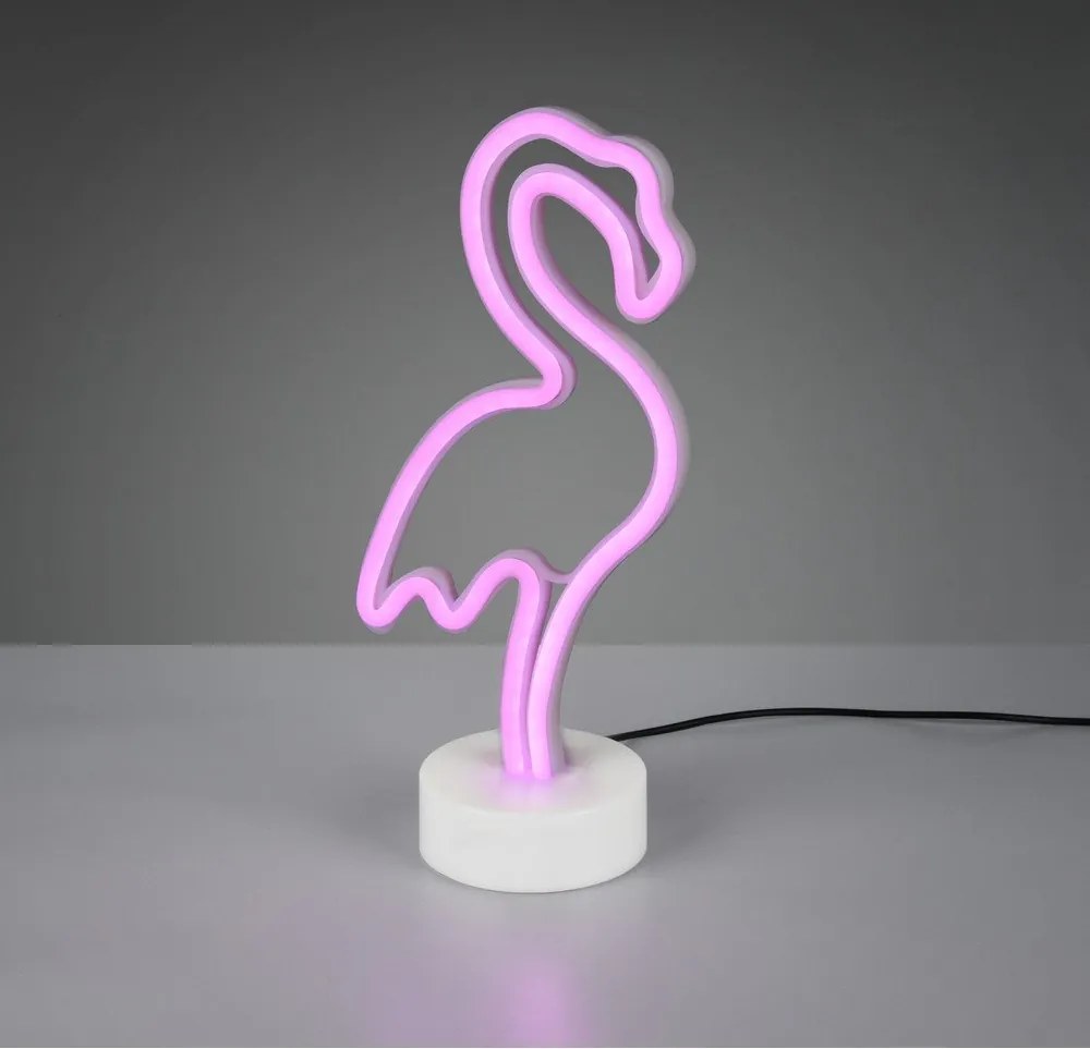 Bílá dětská lampička Flamingo – Reality