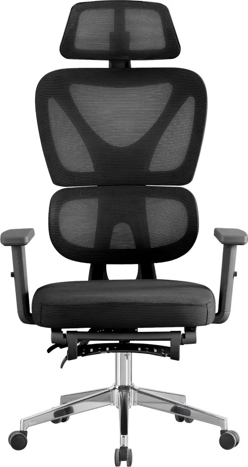 Ergonomická kancelářská židle SUPREME - černá síťovina