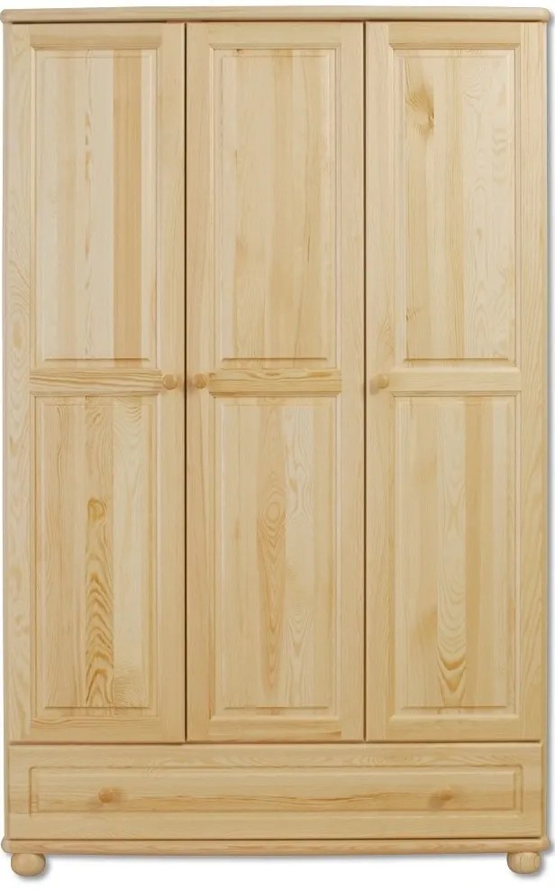 ImportWorld Šatní skříň Jeremy masiv v190 x š120 x h60 cm (Barva dřeva: Borovice)