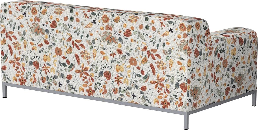 Potah na pohovku IKEA Kramfors 2-místná barva oranžová látka pletený vzor, vzorované