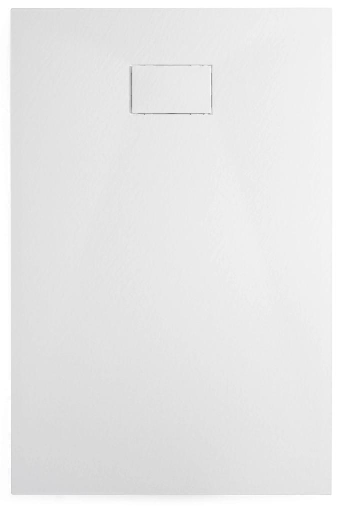 Cerano Gusto, obdélníková sprchová vanička 140x70x3 cm z minerálního kompozitu, bílá, CER-CER-419504