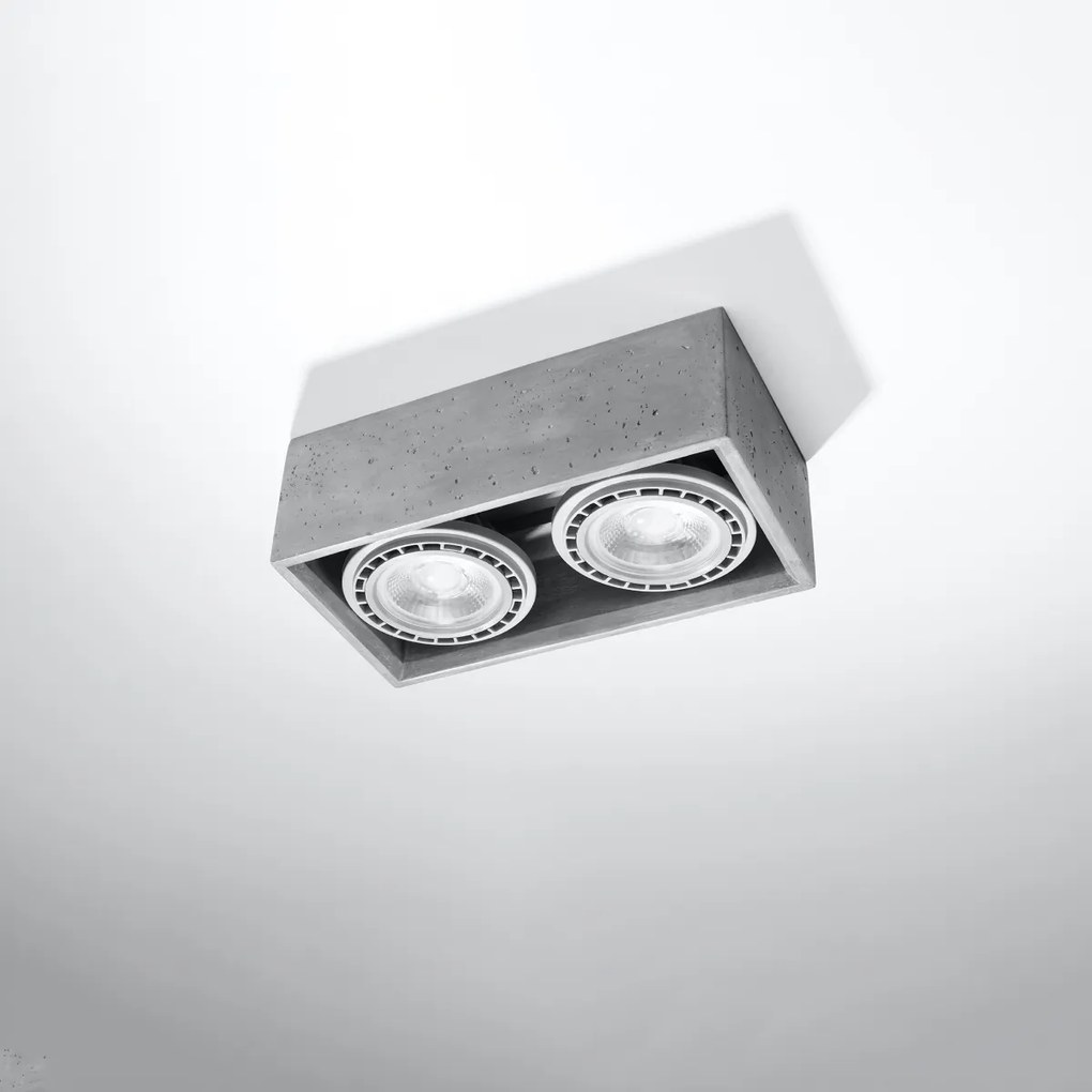 Sollux Lighting Stropní svítidlo QUATRO 2 beton
