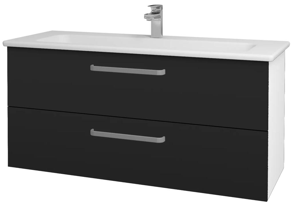 Dřevojas Koupelnová skříň GIO SZZ2 120 Varianta: D16  Beton tmavý / Úchytka T01 / D16 Beton tmavý