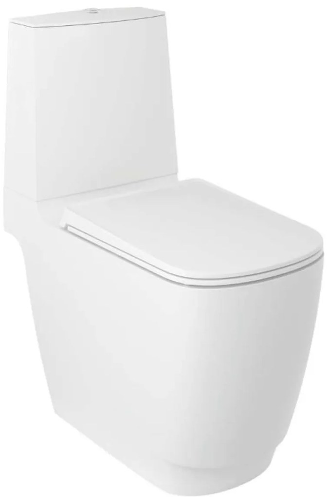Kludi Resa S - WC kombi mísa, spodní odpad, Rimless, Spiralflush, matná bílá 27WCB0253