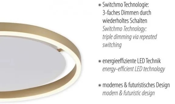 Leuchten Direkt 15391-60 - LED Stmívatelné stropní svítidlo RITUS LED/20W/230V