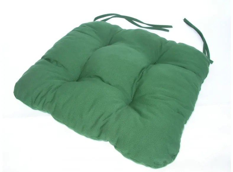 Podsedák na židli 40x40cm, barva tmavě zelená - POSLEDNÍ 1ks