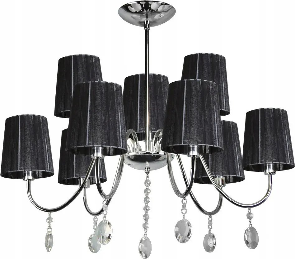 Abažurová závěsná lampa s krystaly Sorento 39-38074 Candellux
