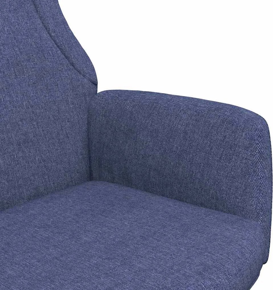 Relaxační křeslo modré textil 341398