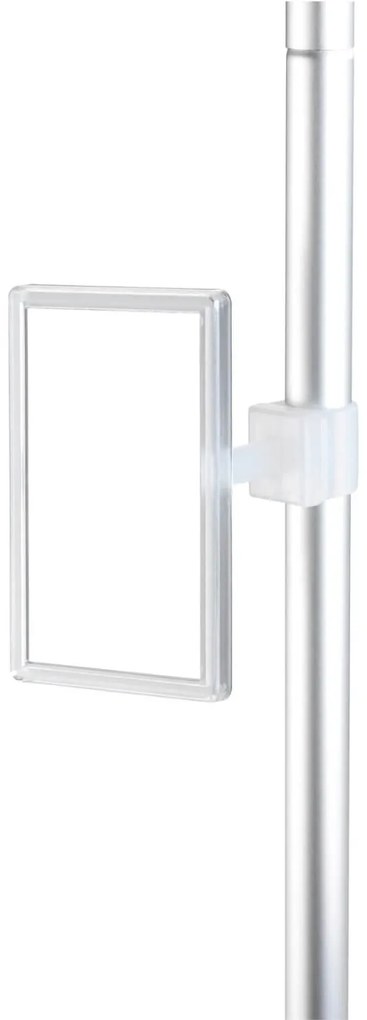 WENKO Teleskopická rohová polička PREMIUM matná 70-260 cm