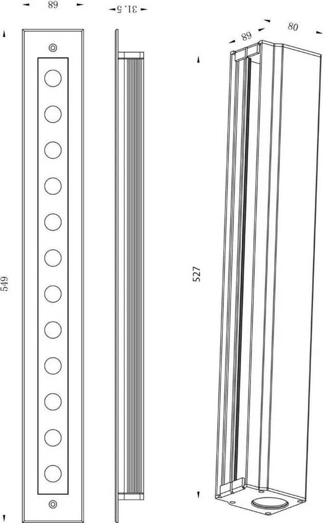 IMPR 730434 Zemní zápustné svítidlo Line V WW pojezdové - DEKOLIGHT