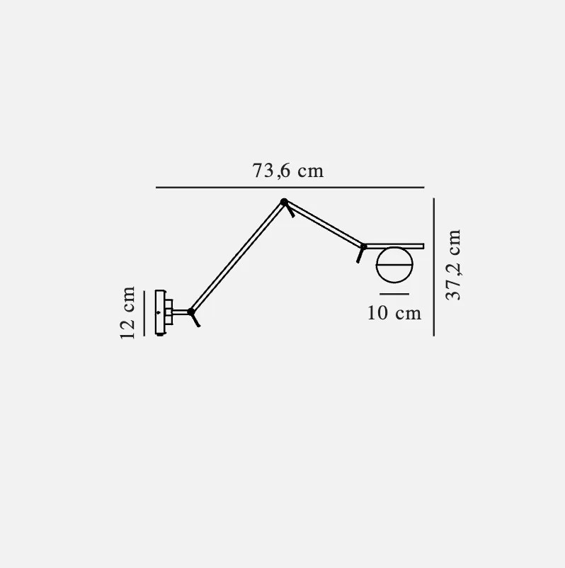 Nordlux Nástěnná čtecí lampička Contina Barva: Černá