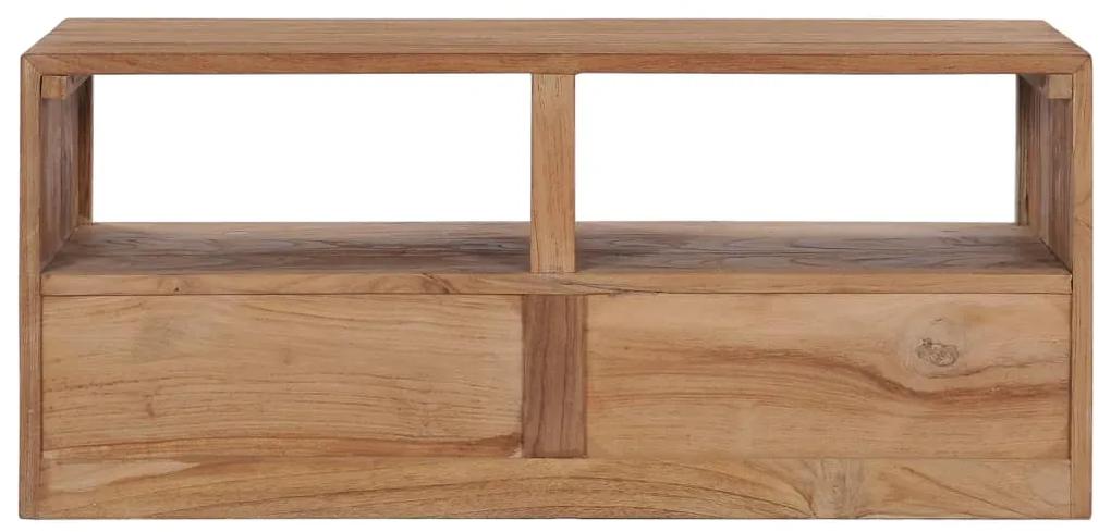 vidaXL TV stolek 90 x 30 x 40 cm masivní teakové dřevo