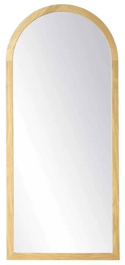 Zrcadlo Mossø s dubovým rámem Barva dřeva:: světlý dub, Rozměry:: 90x40cm