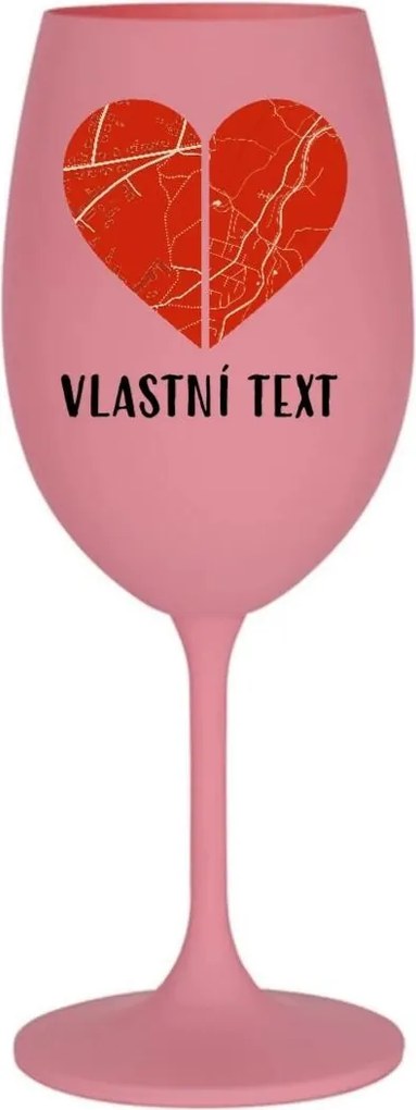Personalizovaná sklenice - Dvě místa, jedno srdce