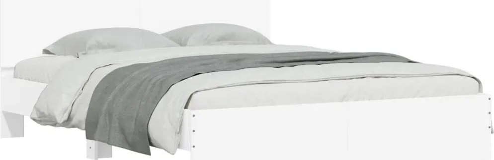 vidaXL Rám postele s čelem 140 x 190 cm [3207497] Barva: Černá