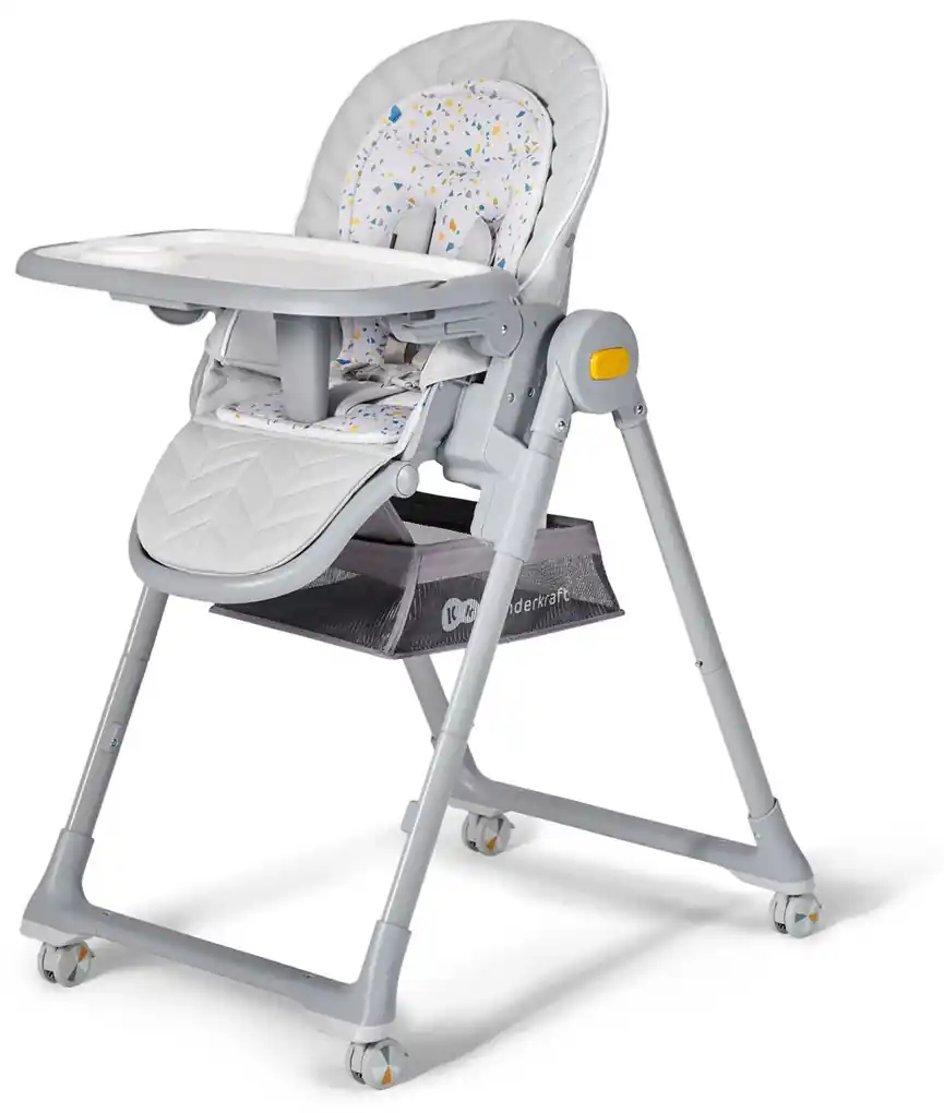Jídelní židlička Kinderkraft 2v1 LASTREE grey | BIANO