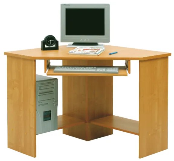 PC stůl Vardon  rohový / buk