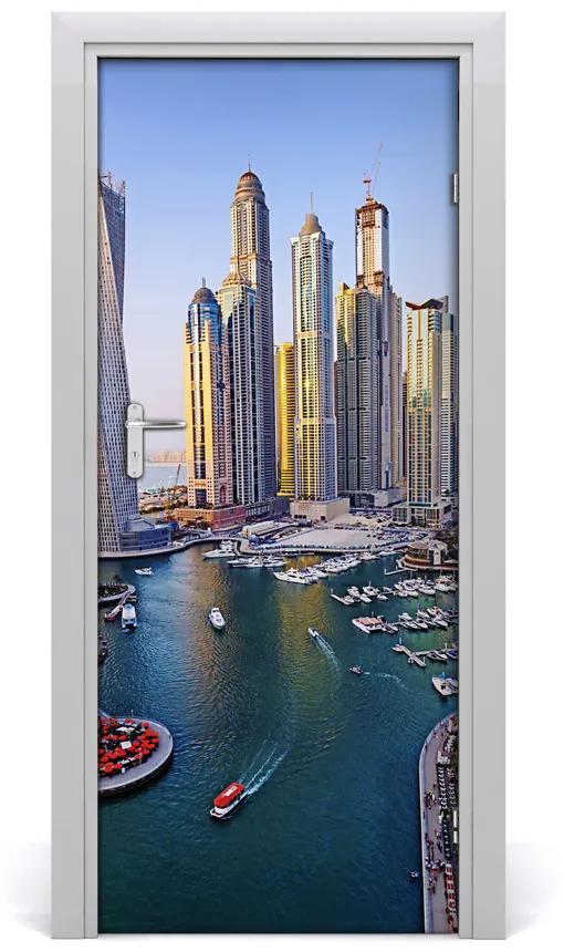 Fototapeta samolepící na dveře Dubaj záliv 75x205 cm