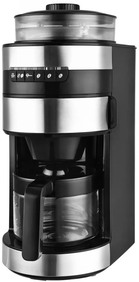 Exihand Kávovar s mlýnkem na kávu KALORIK CCG 1006, černý s chromovými prvky CCG1006