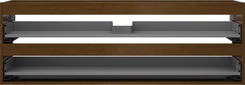 Mexen Box-A, závěsná skříňka 140 cm, 2 zásuvky, ořech, 91AX0-1400-470-2-86